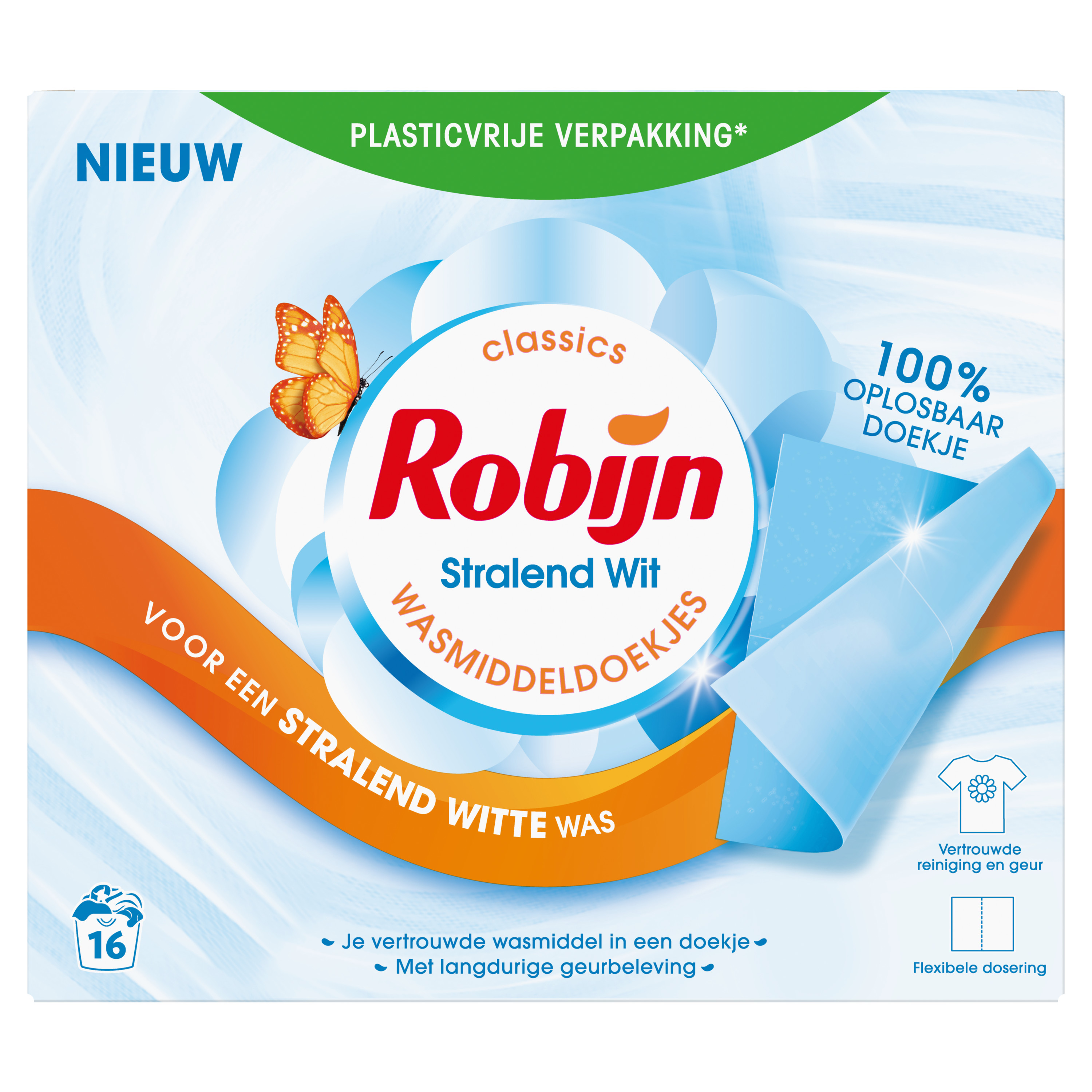Robijn Wasmiddeldoekjes Wit | Robijn